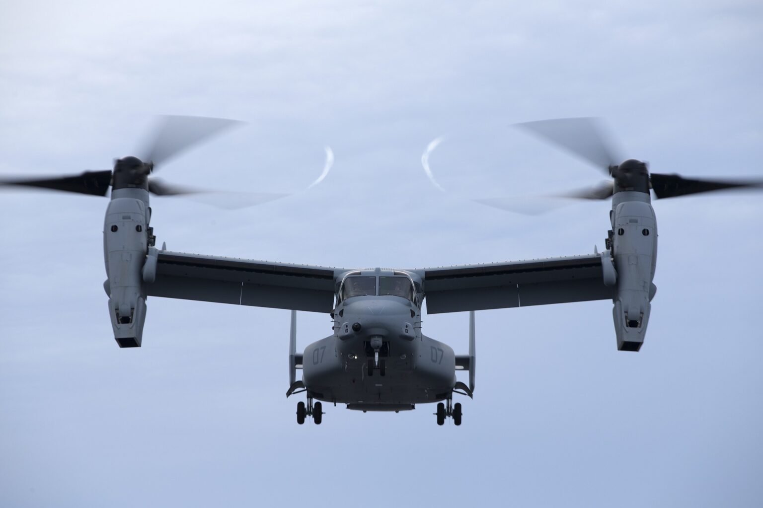 Helicopters flying over St John's were Osprey's from the US Military ...