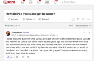 Pee Pee Island Is Real And It's In Newfoundland - NEWFOUNDLAND BUZZ